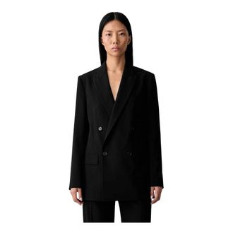 Maison Margiela Blazer Double-Bouton - Femme - Vestes - Noir - Taille: 38 FR