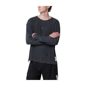 SATISFY MothTech Waffle Long Tee - - Sport - Herren - Schwarzk - L