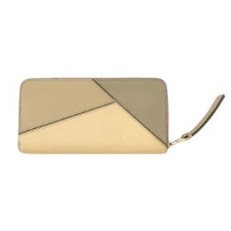 Loewe Portefeuille long (bi-pli) doccasion - Femme - Pre-owned - Beige - Taille: ONE Size