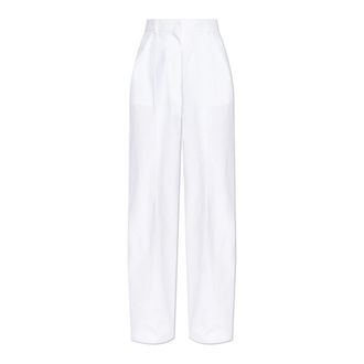 Sportmax Plissierte Hose - - Trousers - Damen - Wei&szlig; - M