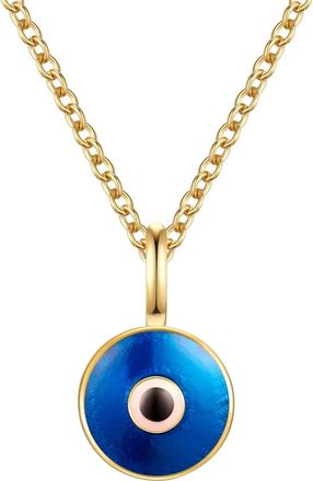 Glanzst&uuml;cke M&uuml;nchen Halskette - Sterling Silber Halskette Nazar-Auge - Gr. unisize - in Gold - f&uuml;r Damen