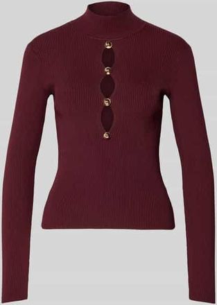 Self Portrait Slim Fit Longsleeve aus Viskose-Mix