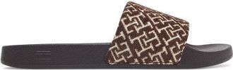 Tommy Hilfiger Pantoletten Th Monogram Pool Slide FW0FW09611 Braun