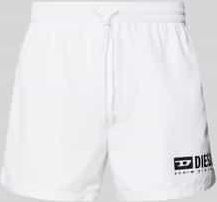 Diesel Badehose mit Label-Print Modell KEN