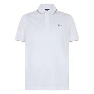 Paul & Shark Kurzarm-Polo mit Logo - - Tops - Herren - Wei&szlig; - M