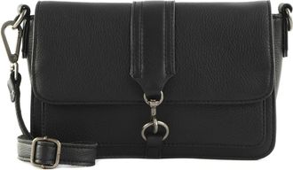 Fredsbruder Leder Umh&auml;ngetasche Handian Flapover Crossbody Bag Black schwarz