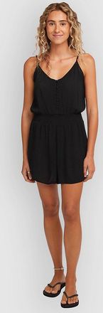 O'Neill Thin Strap Buttoned Romper Overall noir