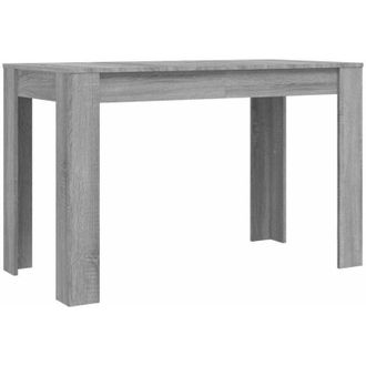 vidaXL Vidaxl - Table &agrave; d&icirc;ner sonoma gris 120x60x76 cm bois ding&eacute;nierie