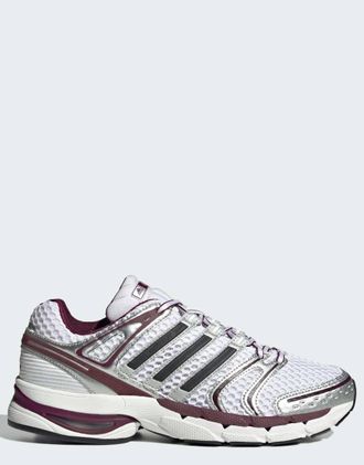 adidas Originals Adistar Control 5 Sneaker in Wei&szlig; und Burgunderrot