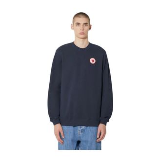 Fj&auml;llr&auml;ven SweaT-shirt &agrave; badge logo 1960 - Homme - Sweatshirts et sweats &agrave; capuche - Bleu - Taille: S