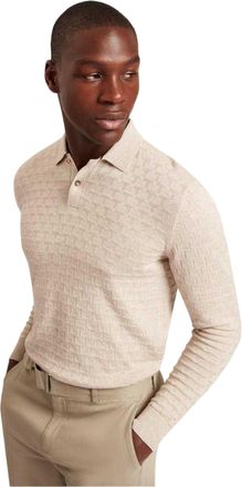 Ted Baker Poloshirt f&uuml;r Herren, kurz&auml;rmlig (Nat&uuml;rlich)