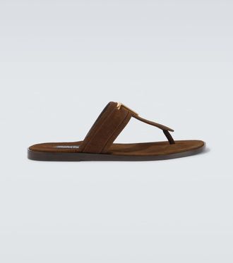 Tom Ford Sandalen Brighton TF aus Veloursleder