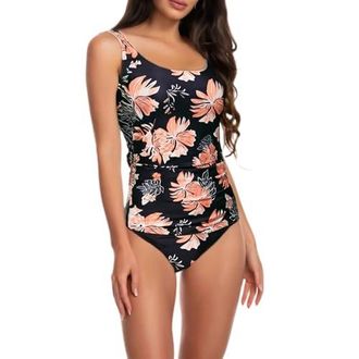 Generic Maillot de bain 170 tankini hauts pour femmes maillot de bain haut gainant maillot de bain haut sans bas maillots de bain grandes tailles, Orange, XXL