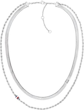 Tommy Hilfiger Jewelry Doppelte Ketten-Halskette für Damen aus Edelstahl - 2780979