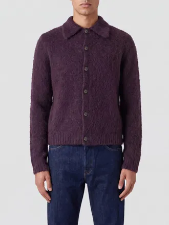 Dries Van Noten Cardigan im Polo-Stil aus Alpaka- und Merinowollmischung