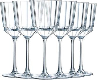Cristal d'Arques Paris - Collection Macassar - 6 Verres &agrave; pied 35cl en Cristallin - Brillance, Transparence et Haute r&eacute;sistance - Fabriqu&eacute;s en France - Emballage renfo