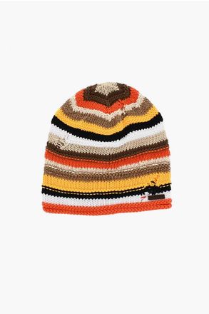 Dsquared2 Multicolor Linen and Cotton Beanie size Unica