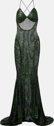 Norma Kamali Robe mit Pailletten