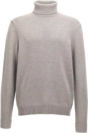 Zanone Homme, Pulls, Gris, Taille: XL Pull Col Roulé