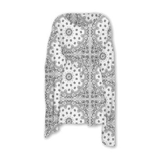 MC2 Saint Barth Langer Poncho mit Muster - - Jackets - Damen - Wei&szlig; - ONE SIZE
