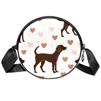 Generic Sac &agrave; bandouli&egrave;re rond pour femme, petit sac &agrave; bandouli&egrave;re avec fermeture &eacute;clair, bretelles r&eacute;glables, style d&eacute;contract&eacute;, pour femmes et filles