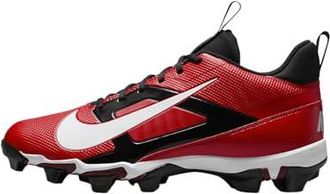 Nike Nike Alpha Menace 4 Shark Crampons de football pour homme, Rouge universitaire/argent m&eacute;tallique/rouge &eacute;quipe/blanc, 46 EU
