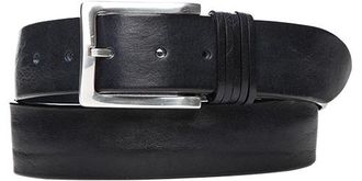 Post & Co Herren Gürtel blau Glattleder