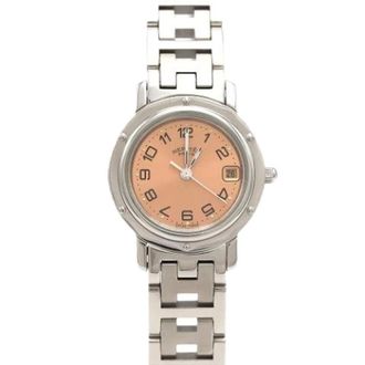 Herm&egrave;s Montre vintage Pre-owned - Femme - Pre-owned - Rose - Taille: ONE Size