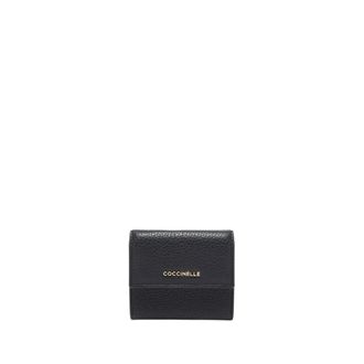 Coccinelle Metallic Soft Mini Wallet - - Accessories - Damen - Schwarzk - ONE SIZE
