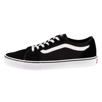 Vans Herren Filmore Decon Sneaker, Suede Canvas Black White, 40.5 EU