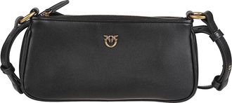 Pinko Pinko, Femme, Sacs, Noir, Taille: ONE Size Half Moon Baguette Mini Bag
