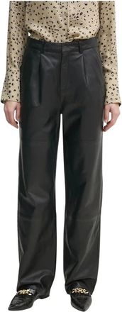 Joop Femme, Pantalons, Noir, Taille: 38 FR Lorena Leather Pantalons
