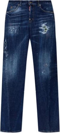 Dsquared2 Femme, Jeans, Bleu, Taille: 38 FR Loose Twst Jeans