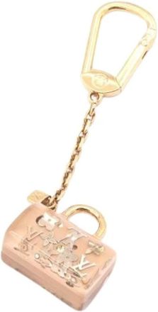 Louis Vuitton Porte-cl&eacute;s en toile Pre-owned - Femme - Pre-owned - Beige - Taille: ONE Size