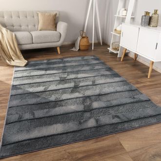 Paco Home Paco Home - Tapis Bubble Salon Chambre Fourrure &agrave; poils longs Design g&eacute;om&eacute;trique 3D 200x280 cm, Anthracite 4