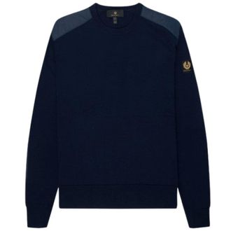 Belstaff Pull col rond Kerrigan - Homme - Pulls - Bleu - Taille: XL