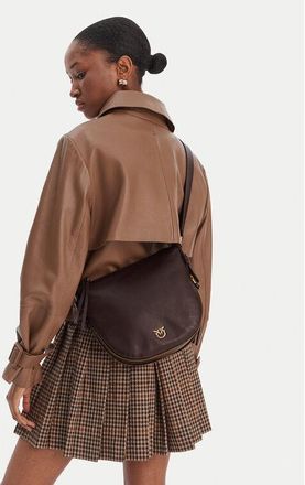 Pinko Handtasche Hobo Zip Around Mini Ai 25-26 PLTT 105332 A0QO Dunkelrot