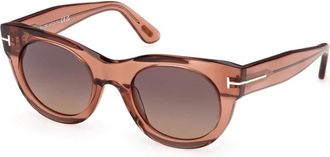 Tom Ford unisex, Accessoires, Brun, Taille: 50 MM Ft1315 Marine Lunettes de soleil