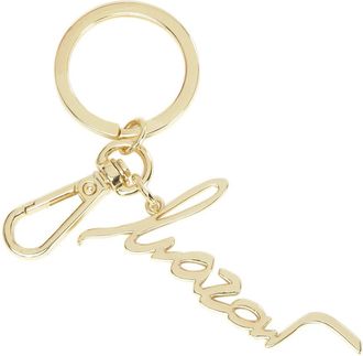 Kazar Femme, Accessoires, Jaune, Taille: ONE Size Porte-cl&eacute;s en or avec mousqueton et pendentif