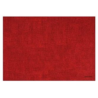 Guzzini Tiffany, Fabrication - Set de Table Rectangulaire Double Face - Rouge, 43 x 30 cm - 22609155