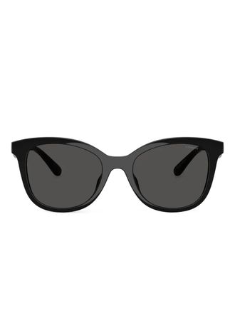 Coach Sonnenbrille mit Logo-Schild - 500287 BLACK