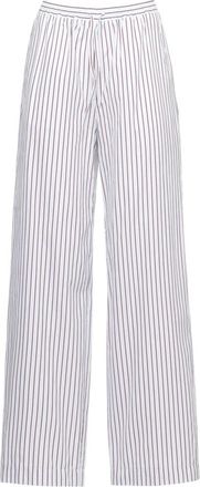 Loulou Studio Femme, Pantalons, Blanc, Taille: 34 FR Cisco Stripe Cotton-Poplin Drawstring Pants