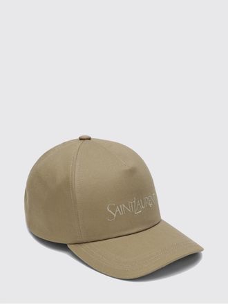Saint Laurent Baseballcap aus Baumwolle mit kontrastierendem gesticktem Logo