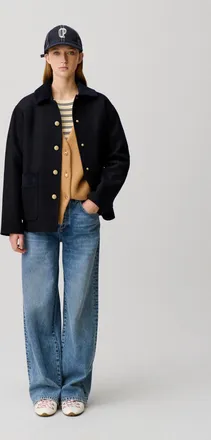 Claudie Pierlot Manteau droit court laine