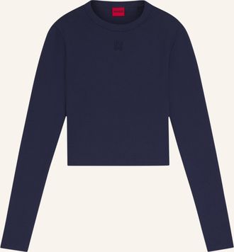 HUGO BOSS Hugo Casual Top Dafilomena_3 Slim Fit blau