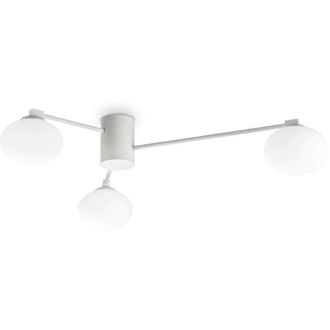 Ideal Lux Ideal Lux HERMES 3-flammige 90-cm-Kugel-Deckenleuchte in Wei&szlig;