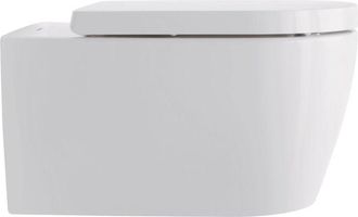 Duravit Me by Starck Wand-WC 570x370x355mm, Wei&szlig; Hochglanz, 4,5l, Tiefsp&uuml;ler, geschlossen, waagerecht - Duravit