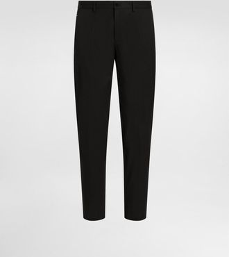 Dolce & Gabbana Hose Baumwollstretch Mit Logoplakette - Mann Hosen Und Shorts Schwarz 50