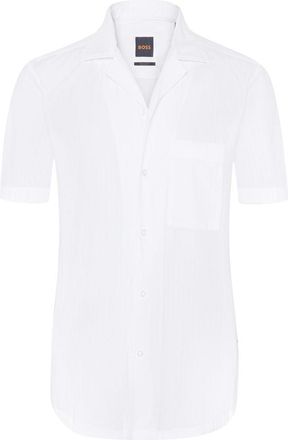 HUGO BOSS Kurzarmhemd aus Baumwolle in
