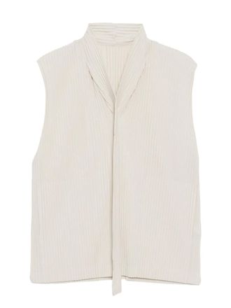 Homme Plissé Issey Miyake débardeur MC: September - Tons neutres